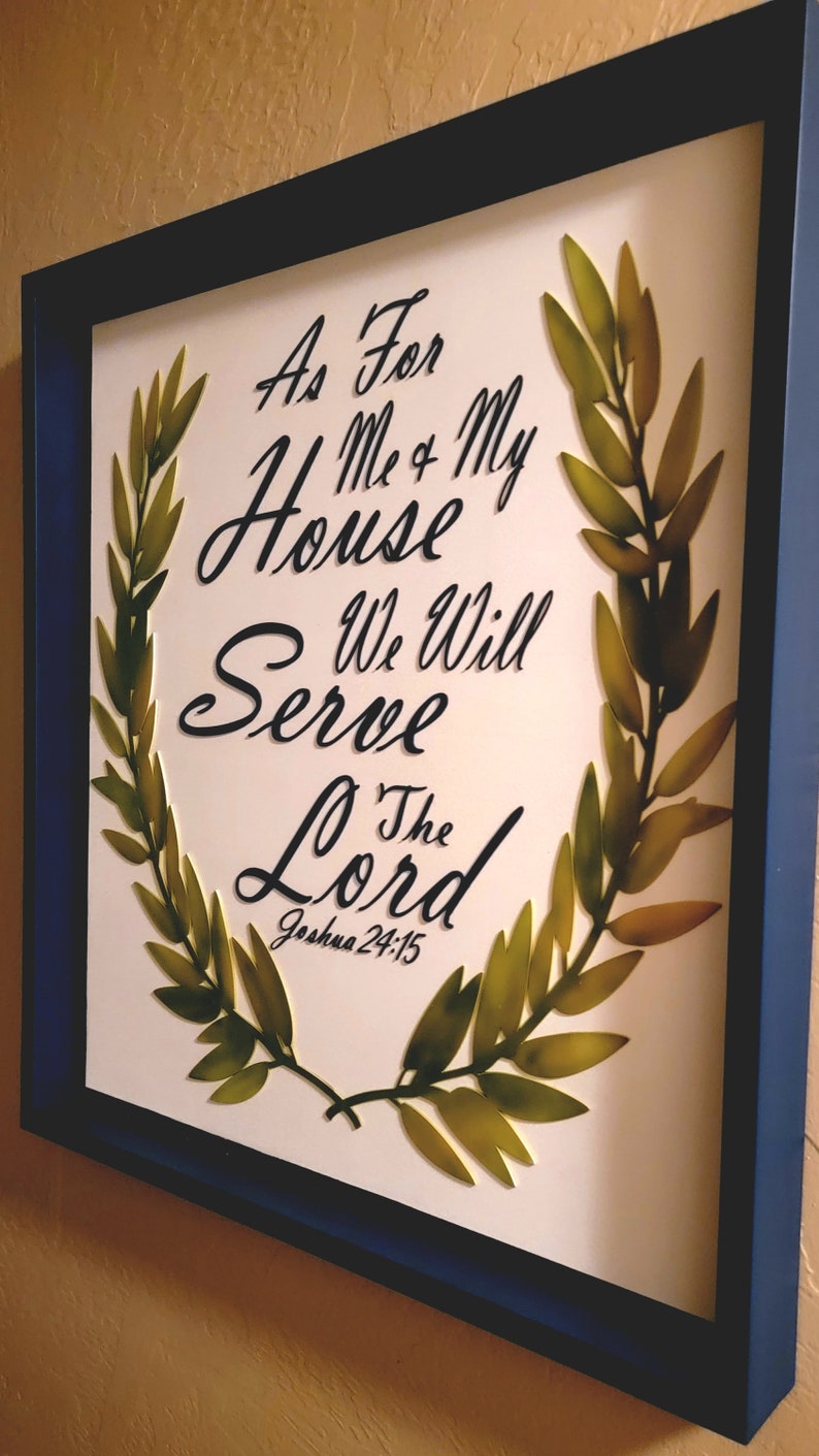 Christian Wall Art Large, Inspirational Quote Wall Art, Scripture Home ...