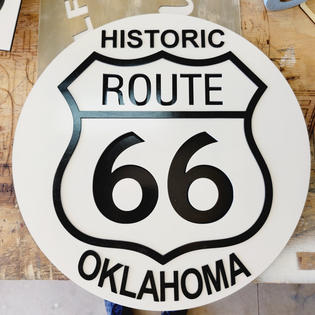 Route 66 LED Wall Decor, Route 66 Wall Decor, LED Wall Art, Route 66 ...