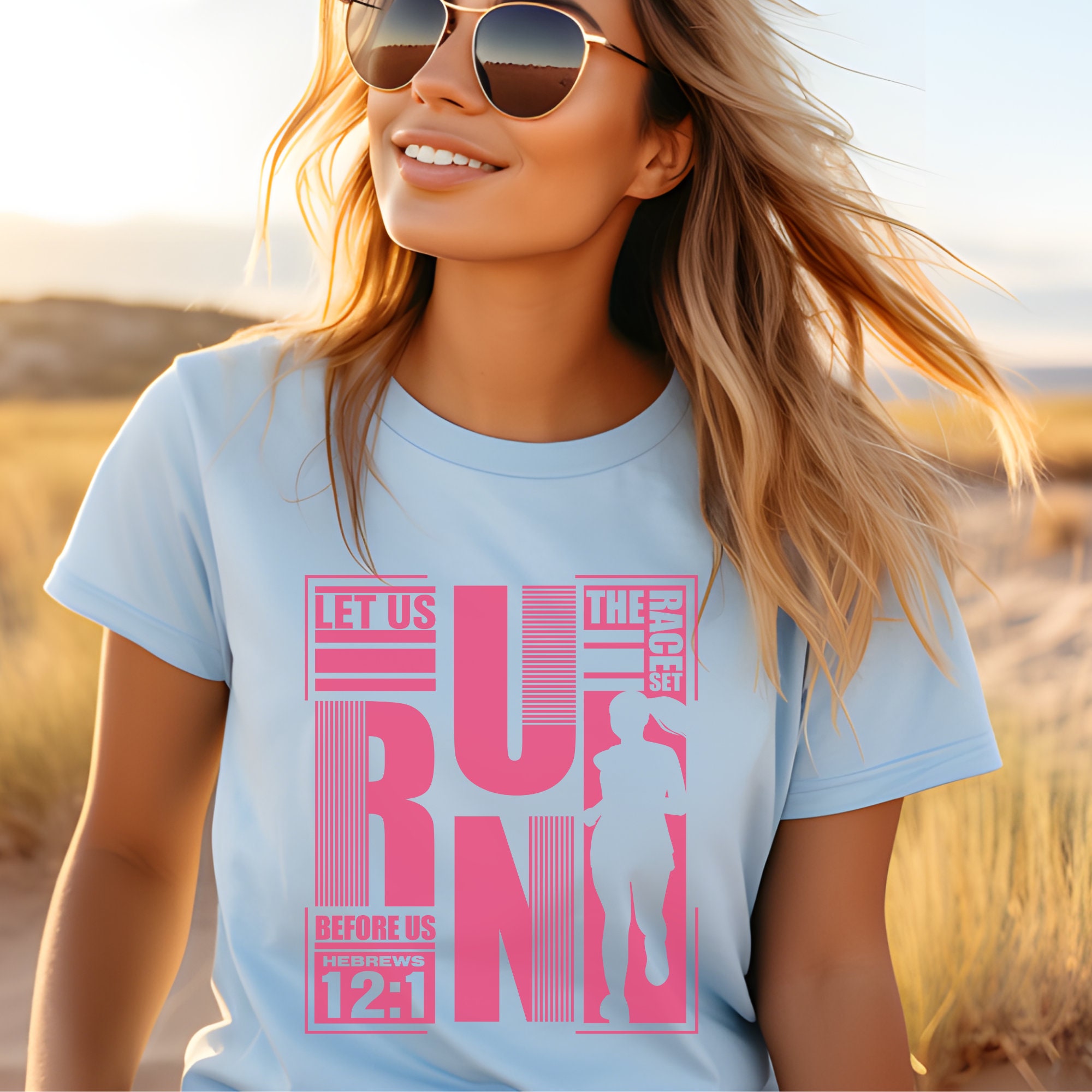 Run the Race Tshirt, Christian Runner Shirt, Runner Shirt, Faith ...