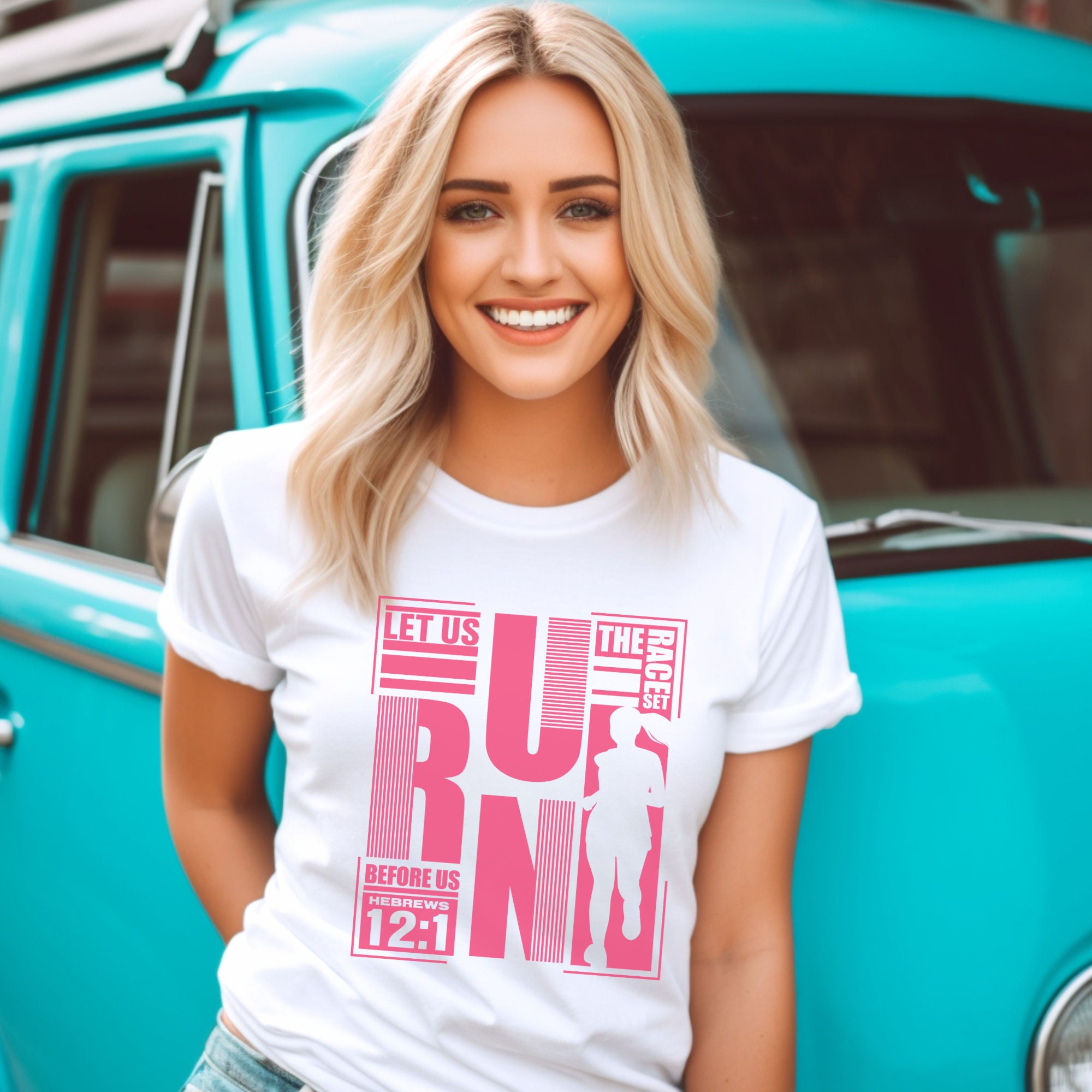 Run the Race Tshirt, Christian Runner Shirt, Runner Shirt, Faith ...