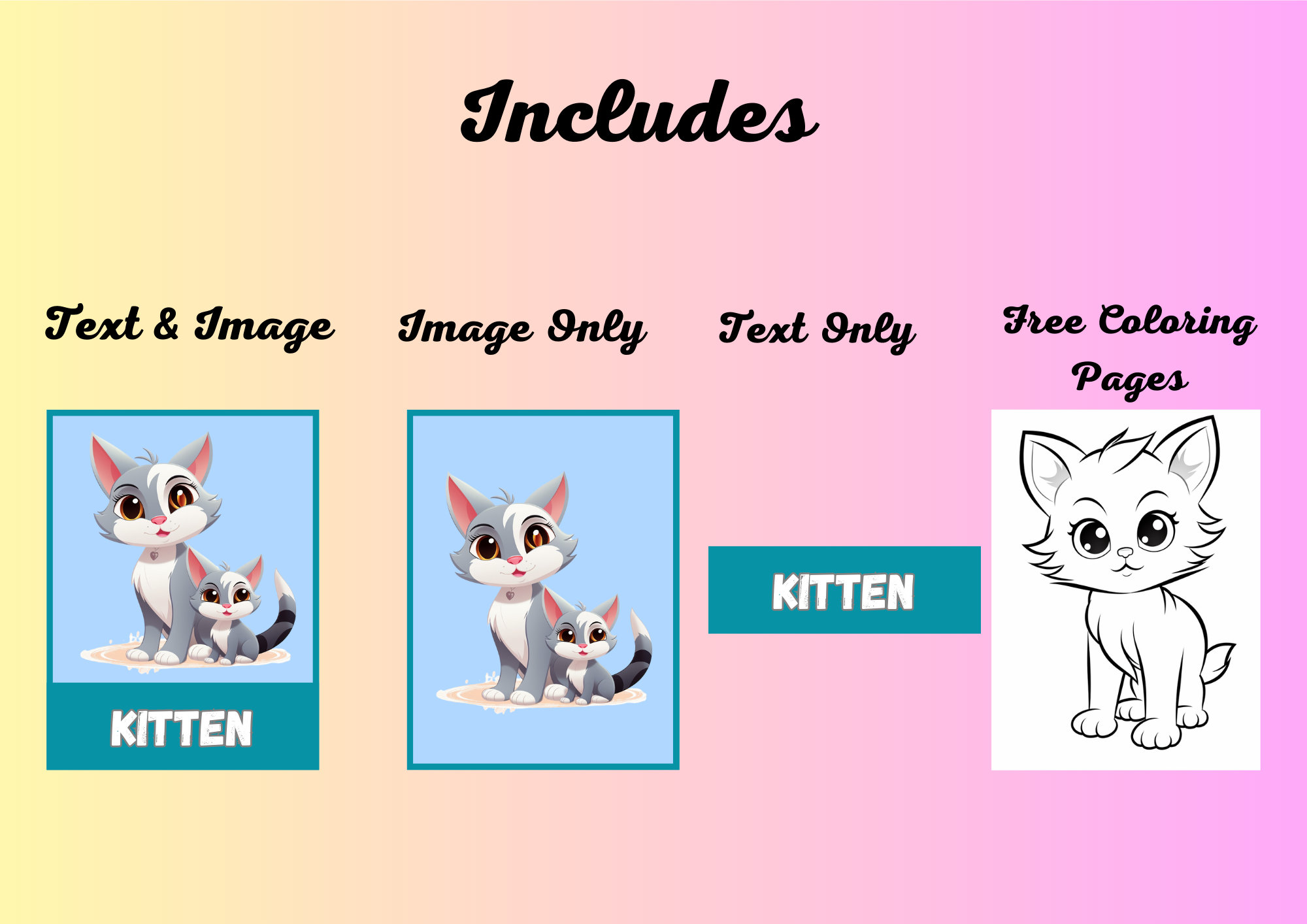 Baby Animals and Their Parents Flash Cards - Set of 8 Printable Kids ...