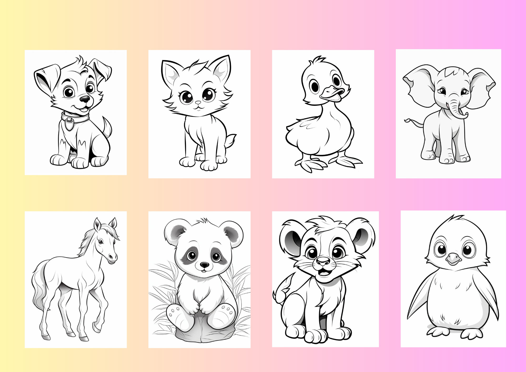 Baby Animals and Their Parents Flash Cards - Set of 8 Printable Kids ...