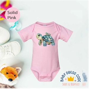 Mom and Baby Turtle Bodysuit: Sea Turtle Lover Gift - Etsy