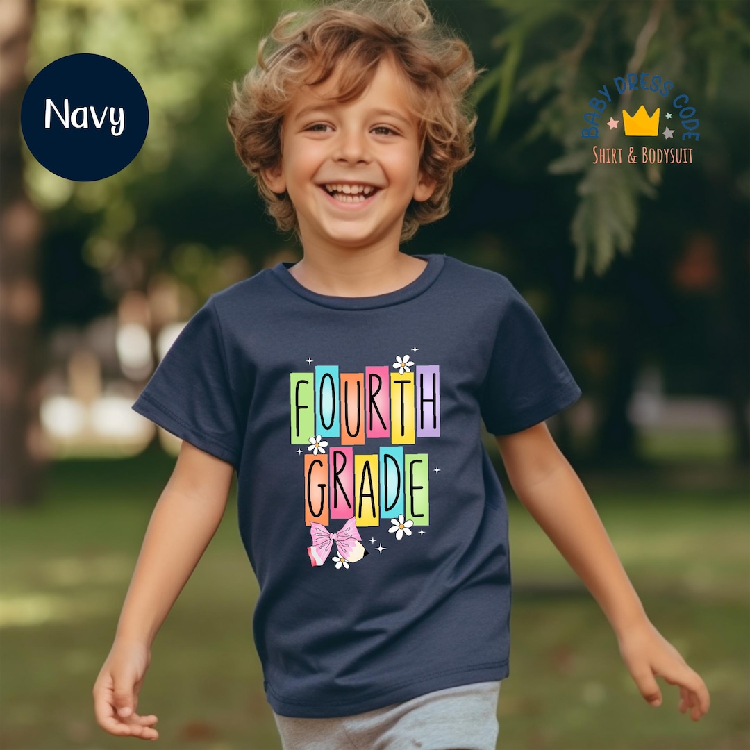 Fourth Grade First Day of School Youth Tshirt, Back to School Fourth ...