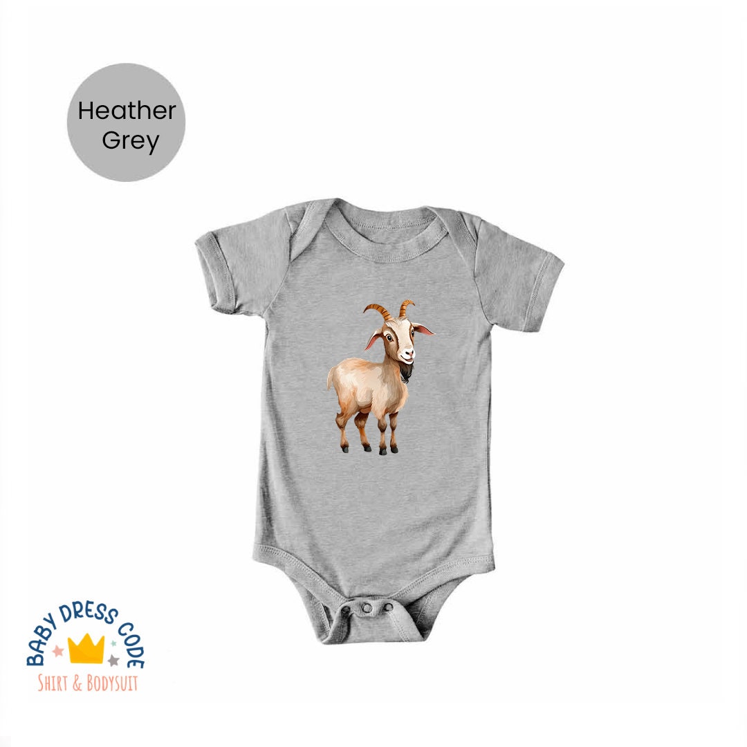 Goat Farm Life Bodysuit, Cute Goat Farming Bodysuit, Funny Goats Lover ...