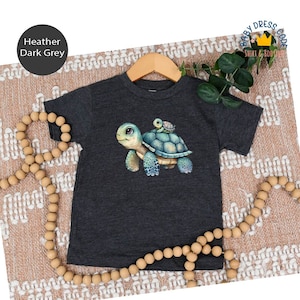 Mom and Baby Turtle Bodysuit, Sea Turtle Baby Bodysuit, Cute Turtle Toddler T-shirt, Caretta ...