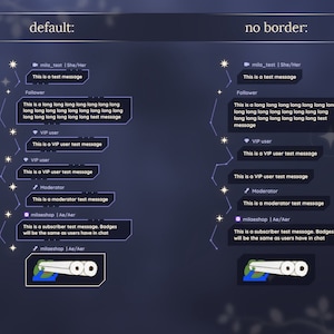 Starry Chat Widget | Twitch - Etsy