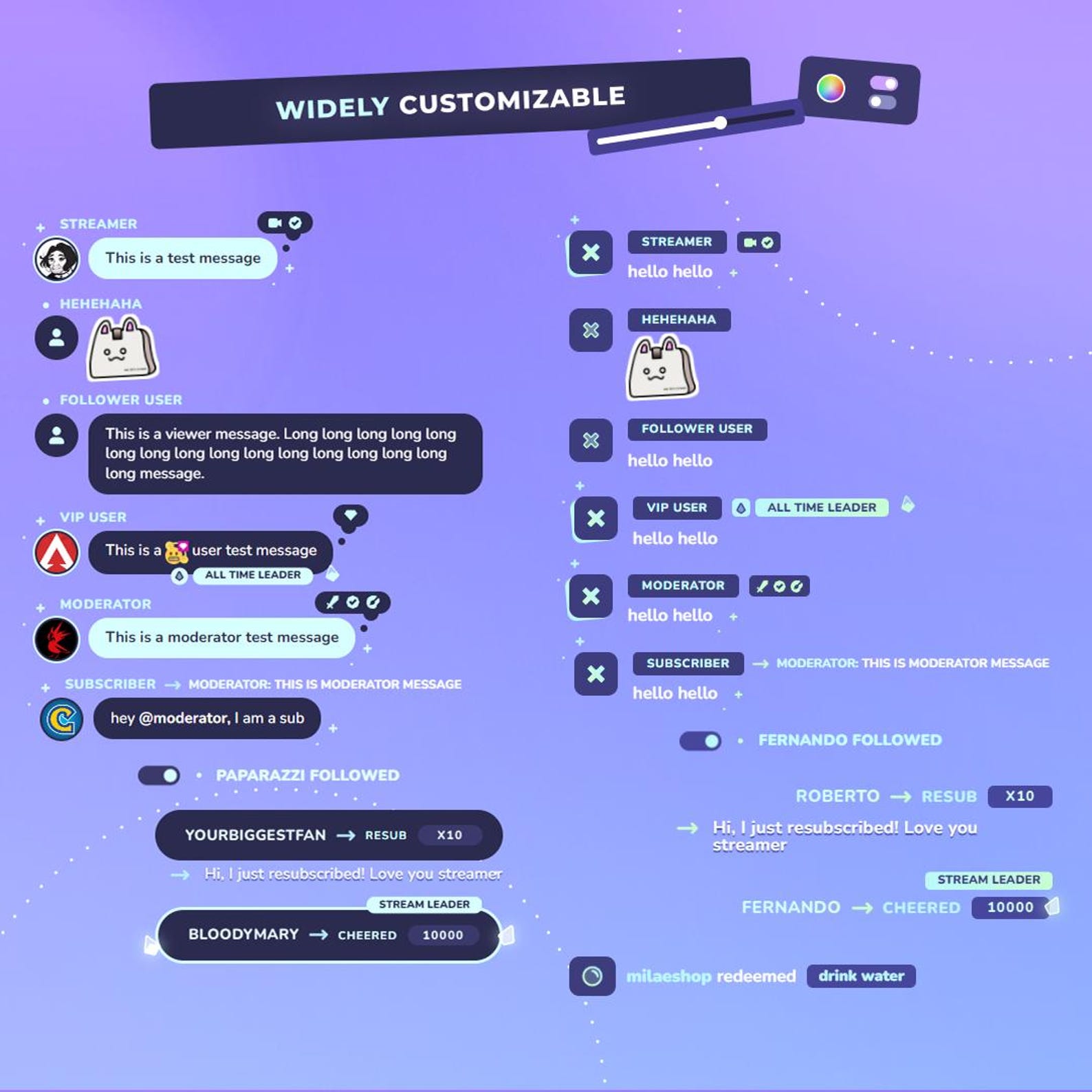 Messenger 2.0 Twitch Chat Widget | Streamelements - Etsy