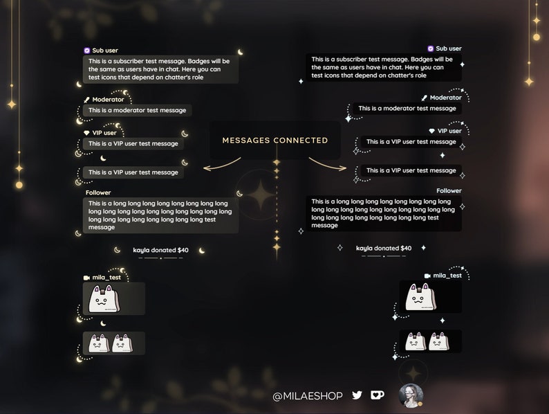 Chat Widget for Twitch Streamelements | Different Roles Styling ...