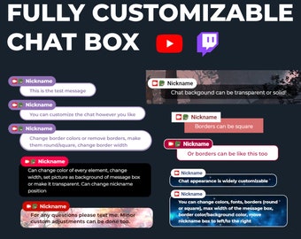 Twitch Chat Box - Etsy