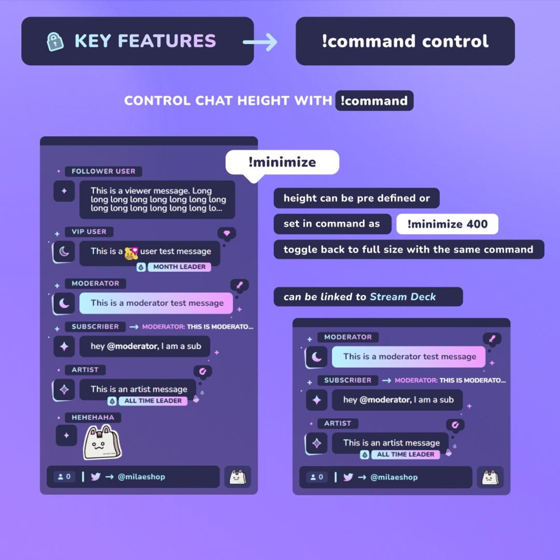 Messenger 2.0 Twitch Chat Widget | Streamelements - Etsy