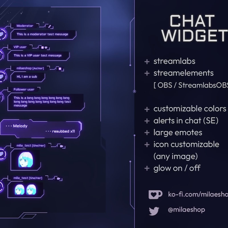 Twitch Chat Widget Free - Etsy