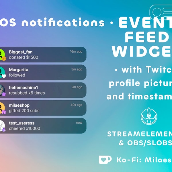 Stream Event List - Etsy