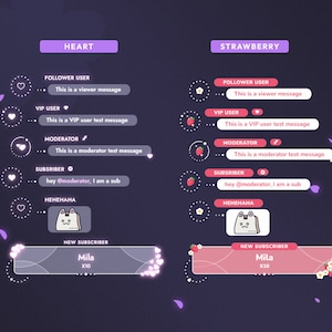 Bundle: Chat and Goal Widget | 6 Decor Options | Twitch - Etsy