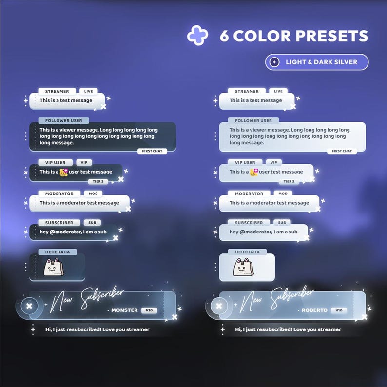 Multistyle Widget Bundle | Chat Widget + Goal | Streamelements - Etsy