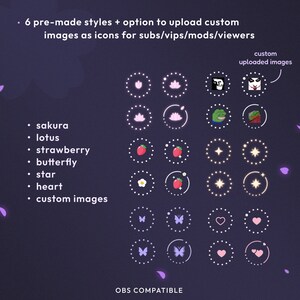 Multistyle Chat Widget + Minimal Version | 6 Decor Options | Twitch - Etsy