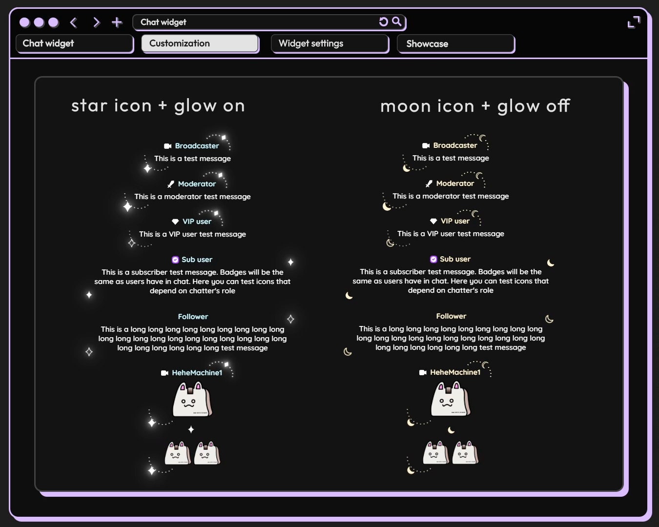 Chat Widget for Twitch Streamelements Different Roles - Etsy Canada