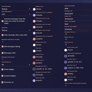 Chat Widget | Streamlabs + Streamelements | Vertical + Horizontal - Etsy