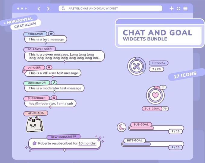 Cyber Style Chat Widget for Twitch Streamelements and Streamlabs - Etsy ...