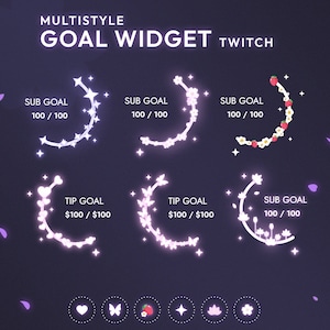 Multistyle Goal Widget Twitch/yt - Etsy