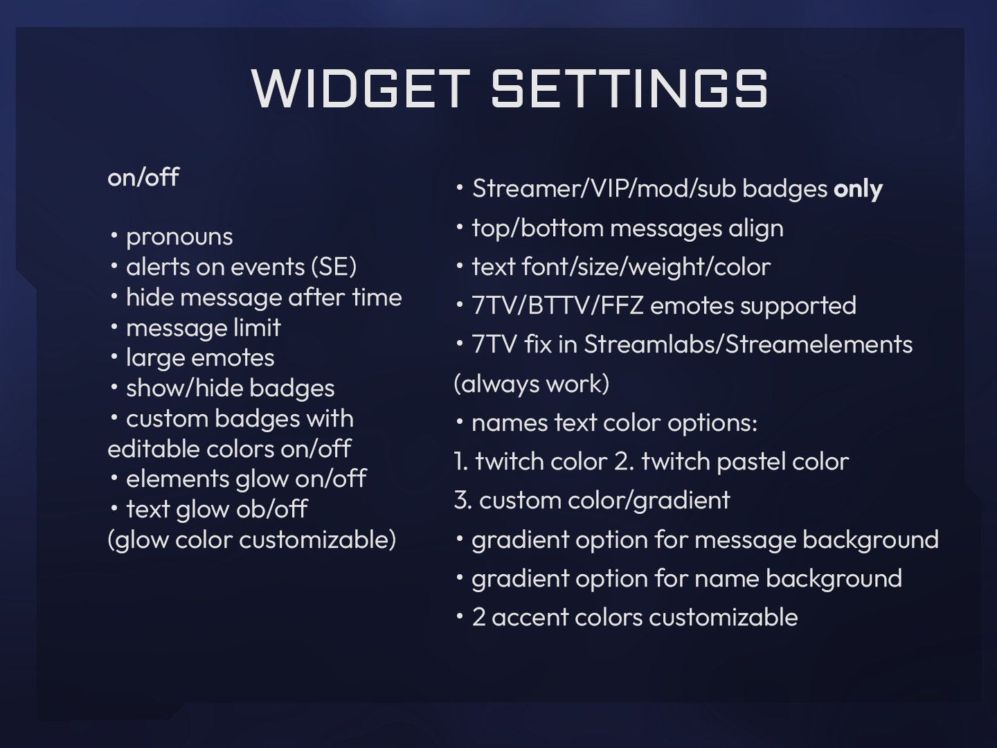 Cyber Style Chat Widget for Twitch Streamelements and Streamlabs - Etsy