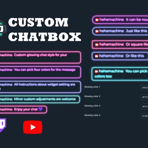 Pastel Cat Chat Box for Twitch Custom Stream Overlay Cute - Etsy