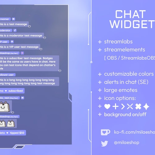 POP Chatbox: Chat Widget for Twitch Streams streamelements - Etsy Australia POP Chatbox: Chat Widget for Twitch Streams streamelements - Etsy Australia