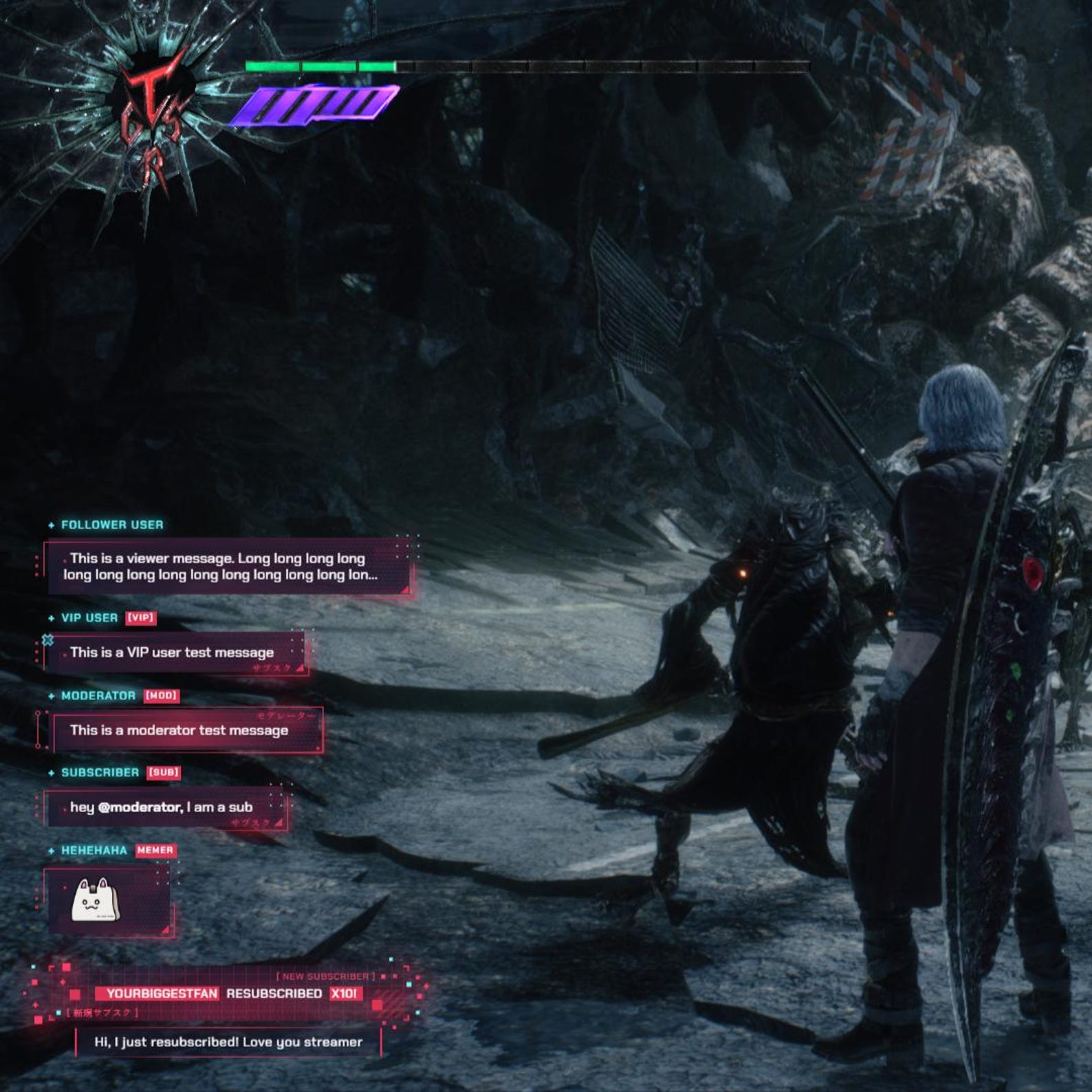 Glitch Chat Widget | Twitch Streamelements - Etsy