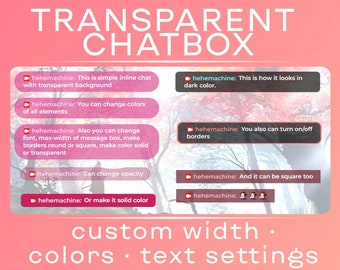 Transparent Chat Box - Etsy