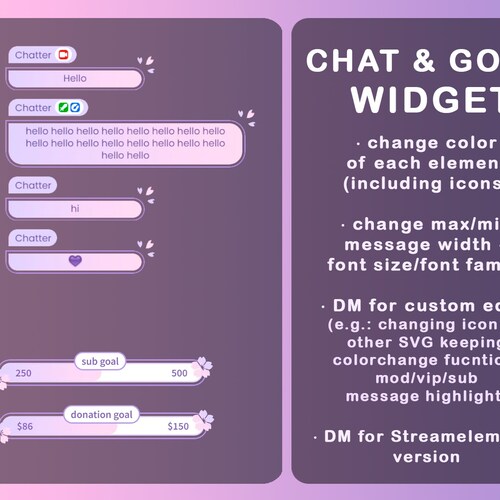 Neon Glowing Twitch Chat Box Widget for Stream - Etsy Australia