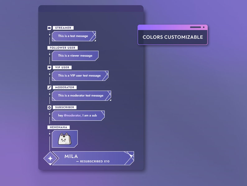 Chat Widget | Streamelements Twitch - Etsy