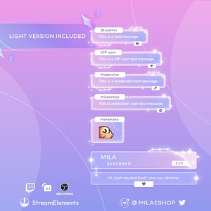 Butterfy Chat Widget Twitch Streamlabs | Streamelements - Etsy