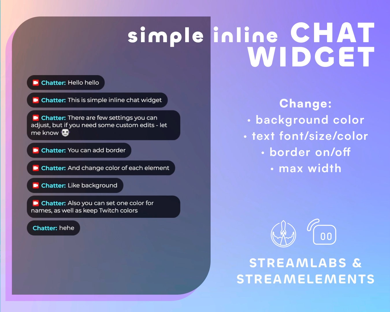Transparent Inline Twitch Chat Box Widget Customizable - Etsy Canada Transparent Inline Twitch Chat Box Widget Customizable - Etsy Canada
