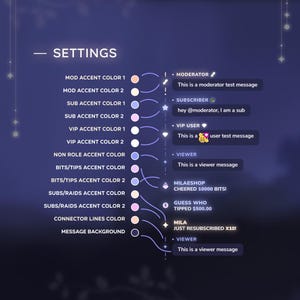 Chat Widget for Twitch Streamelements | Different Roles Styling ...