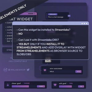 Chat + Goal Widget "mind Map" | Streamelements Twitch - Etsy