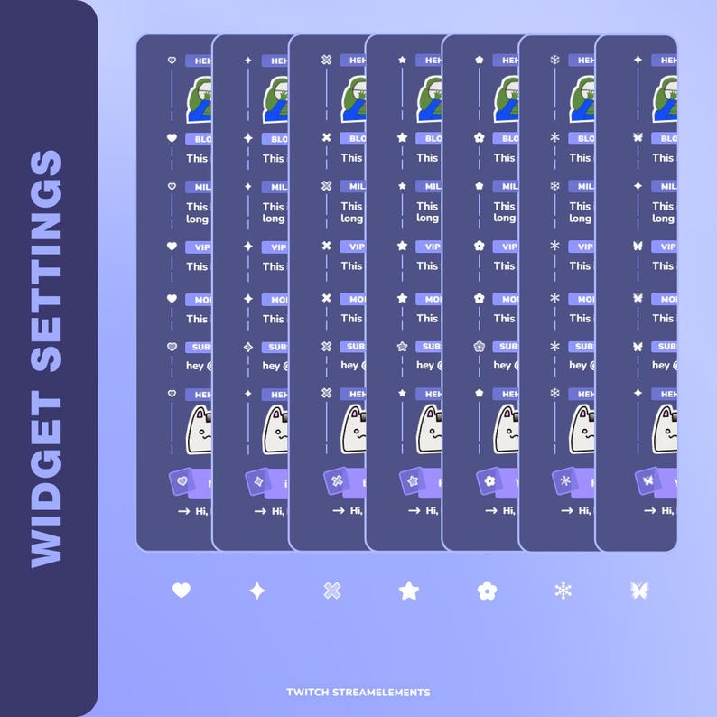 Minimal Chat Widget | Streamelements - Etsy