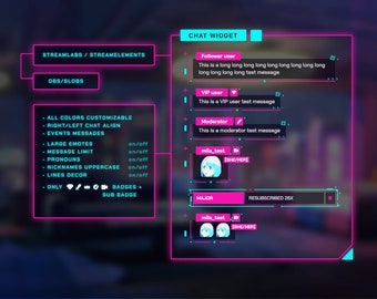 Comfy Chatbox: Chat Widget for Twitch Streams streamelements - Etsy