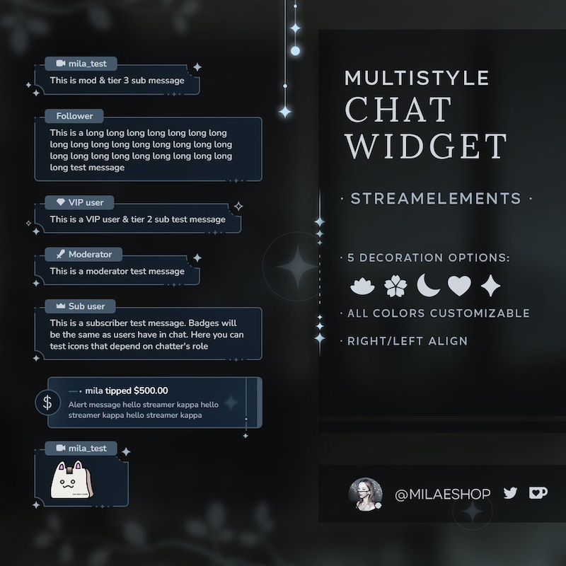 Twitch Chat Widget - Etsy