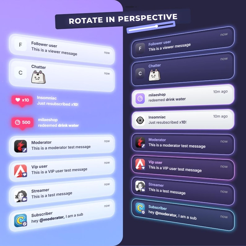 Twitch Chat Widget Messages Style | Event Messages | Streamlabs ...