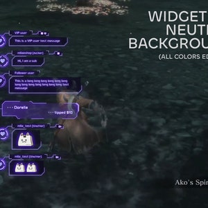 Cyber Style Chat Widget for Twitch Streamelements and Streamlabs - Etsy