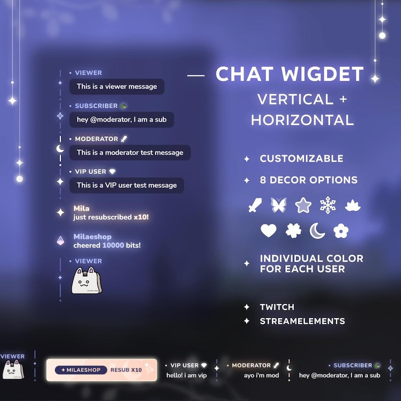 Stream Chatbox Widget - Etsy