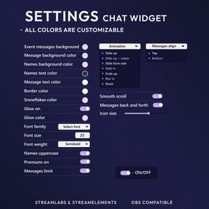 WINTER Bundle: Chat and Goal Widget | Twitch | Streamelements ...