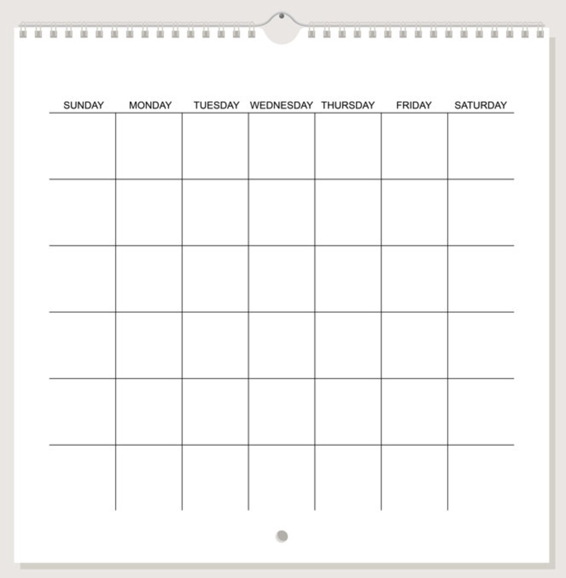 12x12 - Spiral Scrapbook Calendar - Etsy