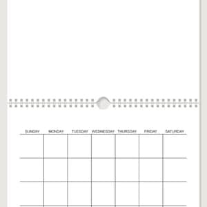 12x12 - Spiral Scrapbook Calendar - Etsy