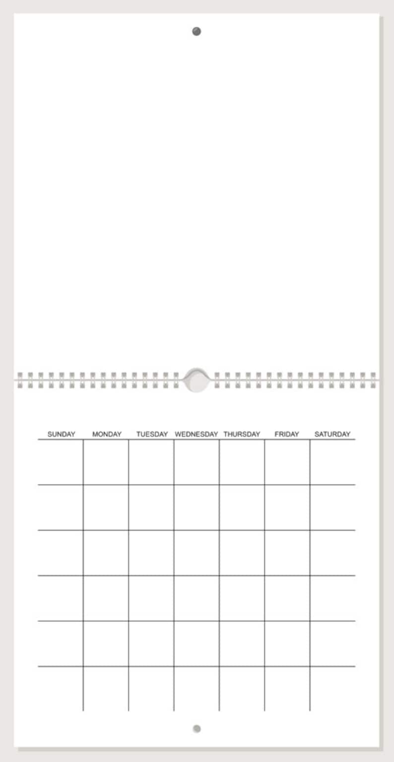 12x12 - Spiral Scrapbook Calendar - Etsy