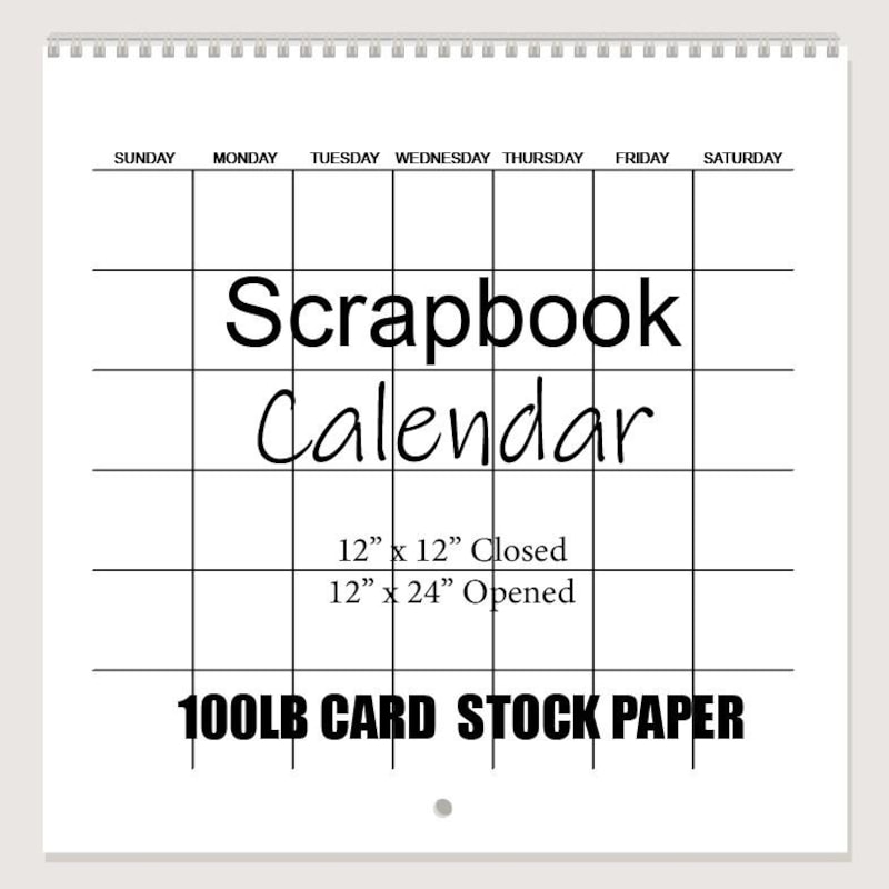 12x12 Wall Calendar 2026 - Etsy