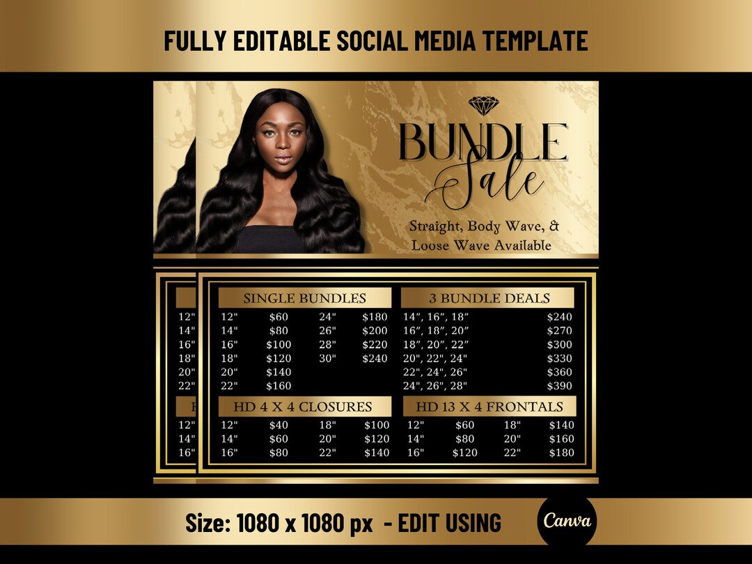 Hair Bundle Price List, Hair Price List, Hair Sale, Wig Flyer, Hair ...