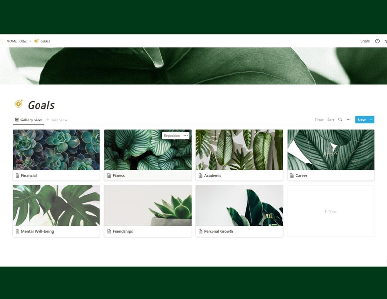 The Ultimate University Student Notion Template - Plant Aesthetic - Etsy