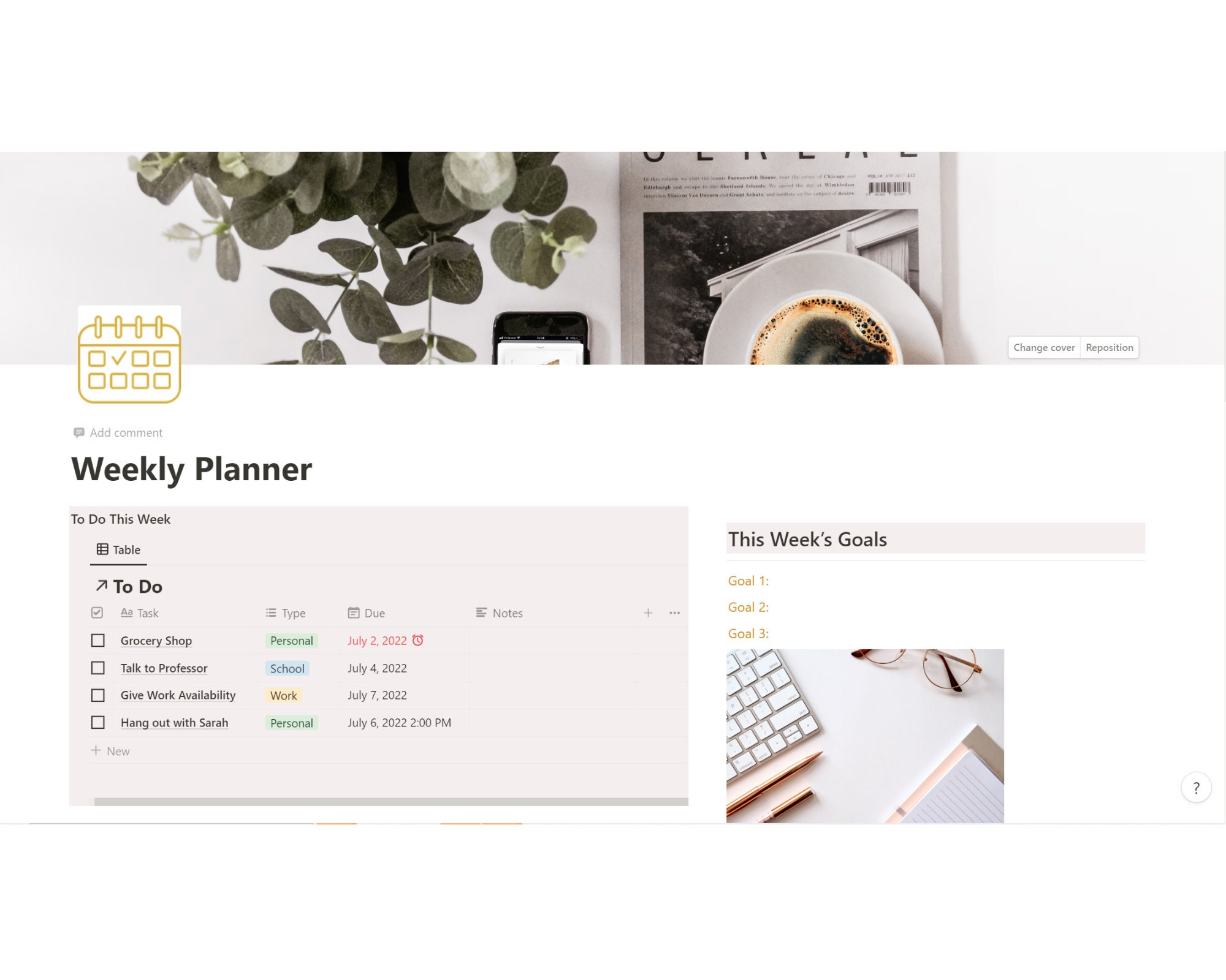 The Ultimate University Notion Template- Study Aesthetic - Etsy