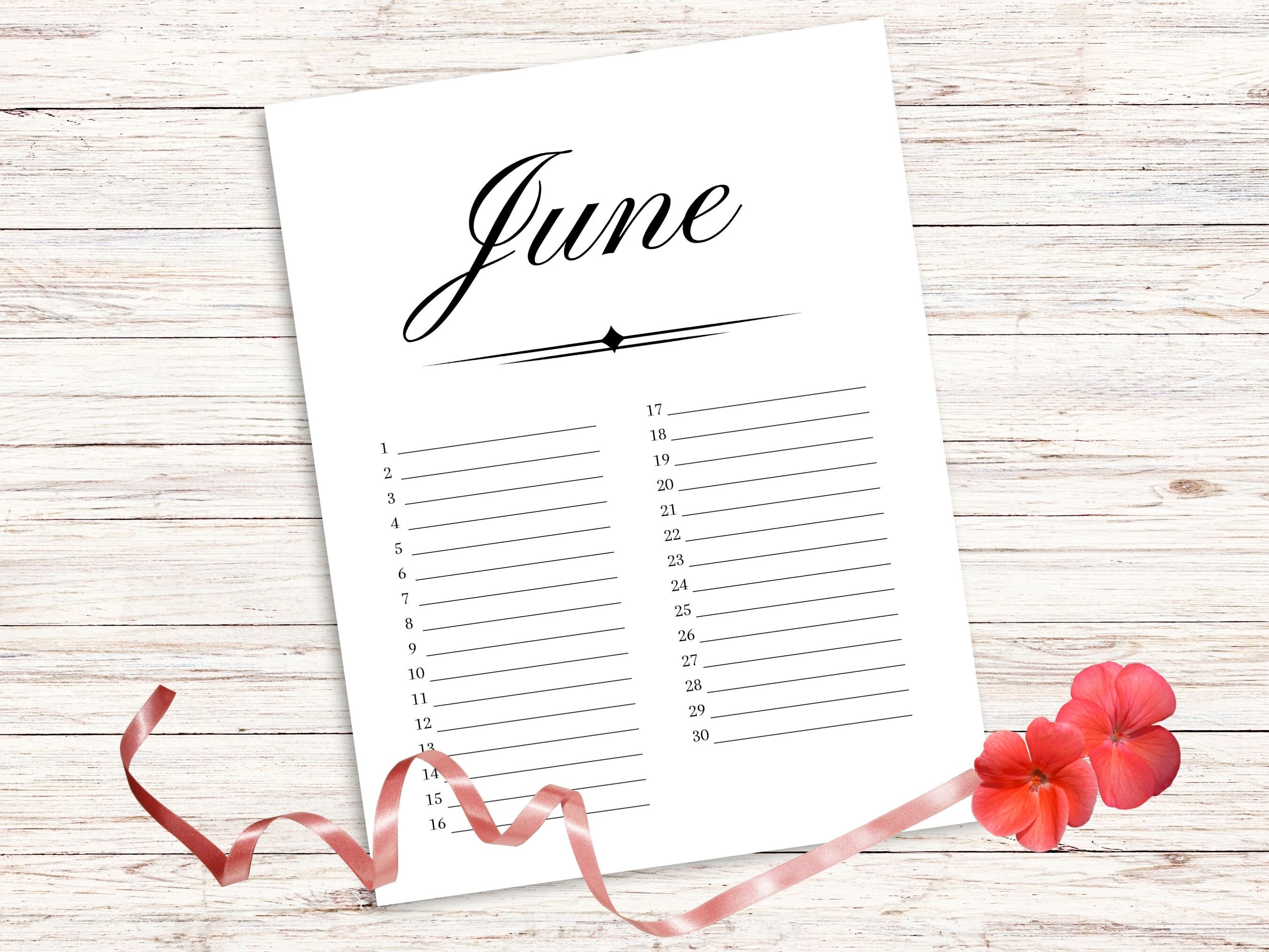 Birthday Calendar Printable, Perpetual Birthday Calendar, Birthday ...